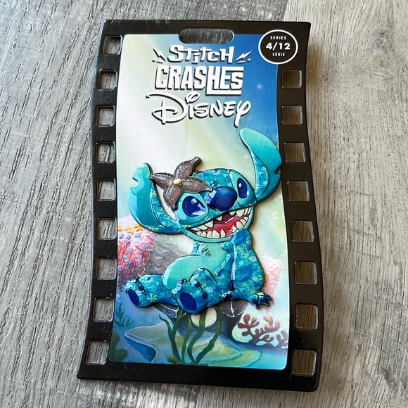 Accessories | Disney Stitch Crashes Pin The Little Mermaid Movie ...